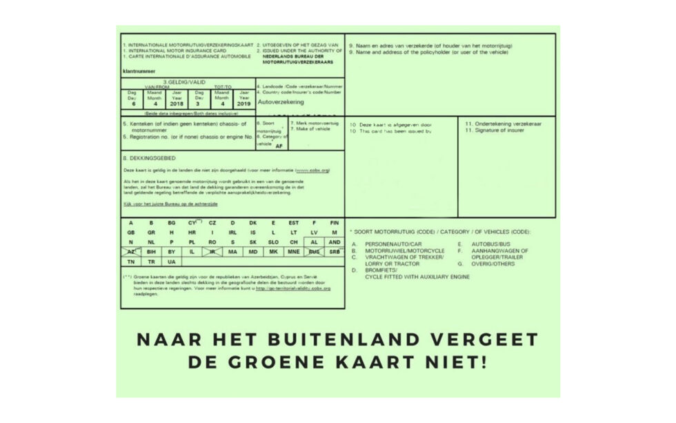 Groene kaart nodig in de camper? Hier leest u er alles over!